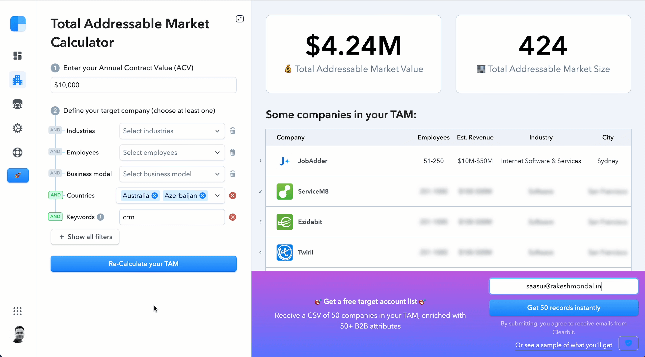 Clearbit | UI, UX Design | SaaS | Application Design | saas ui